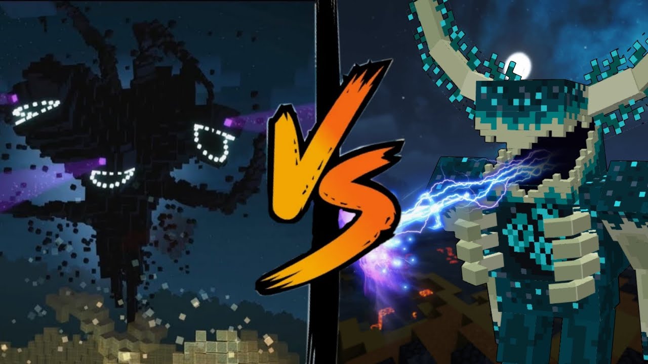 Minecraft Giant Wardenzilla Vs Wither Storm Battle - YouTube