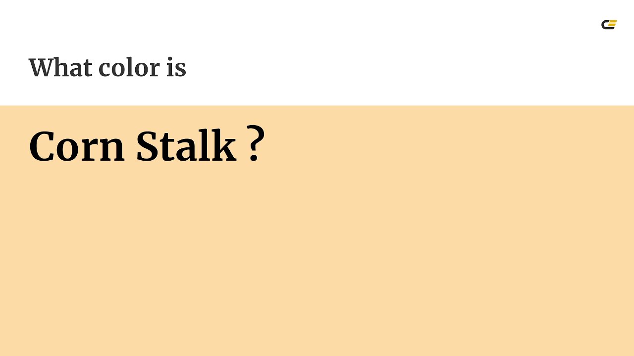 Corn Stalk color #fcdba6 hex Cool Yellow color fcdba6 - YouTube