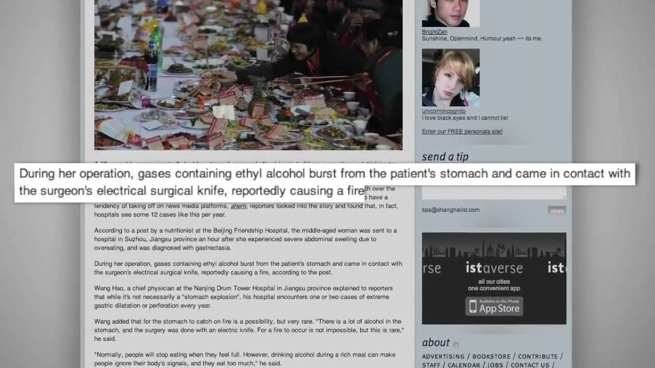 Woman s Stomach Explodes After Binge Eating During Chinese - YouTube