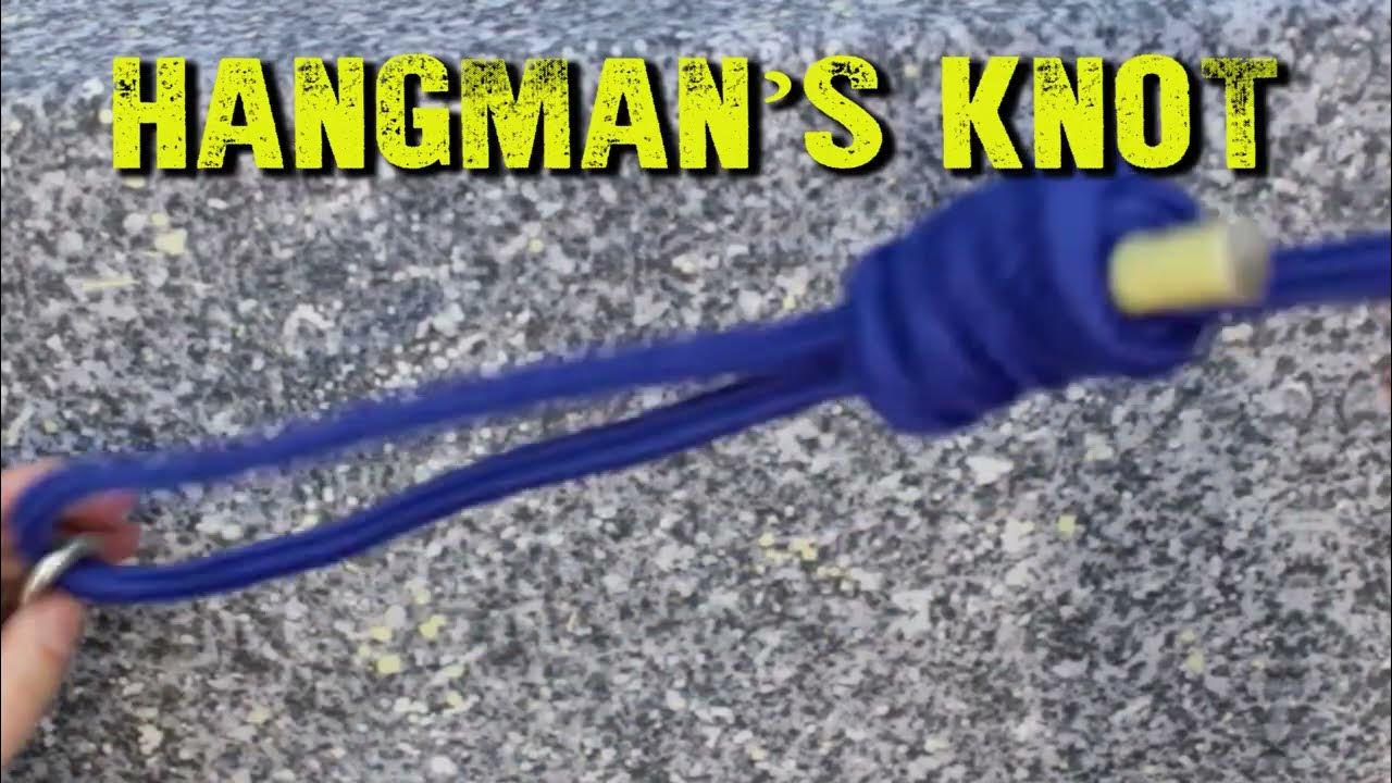 HANGMAN'S KNOT (NOOSE) | SEA KNOTS | UASUPPLY - YouTube