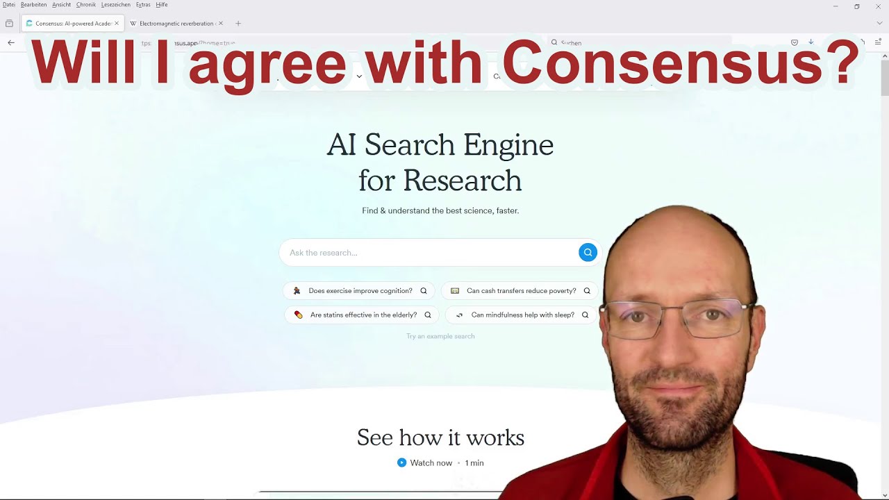 How well does the Consensus AI Search Engine for Research work on an ...