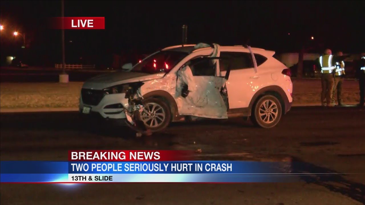 Two-vehicle crash causes serious injuries Sunday night - YouTube