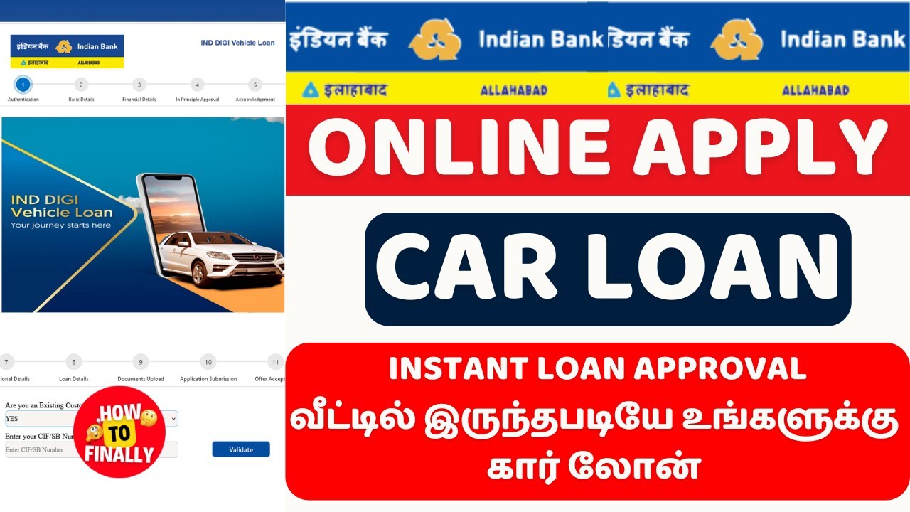 Indian Bank Online Car Loan | Instant Car Loan | Indian Bank Digital ...