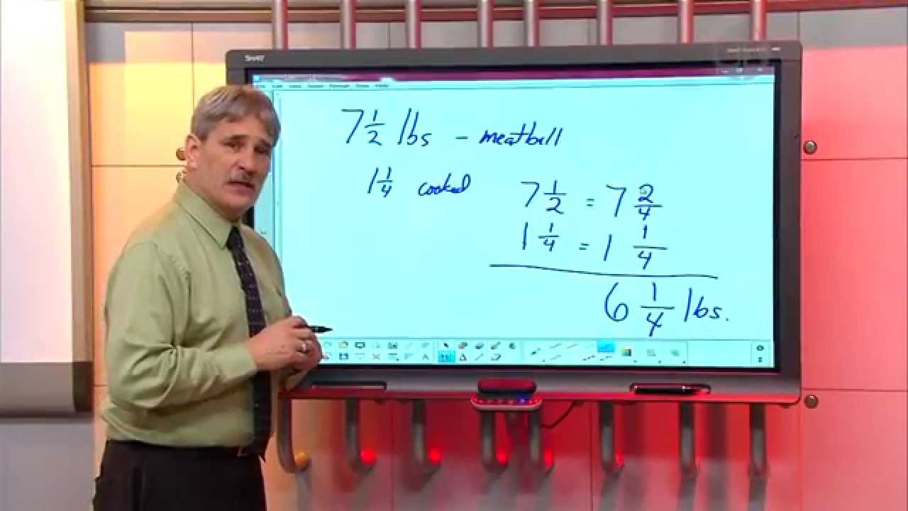 Homework Hotline: Subtracting Fractions - YouTube