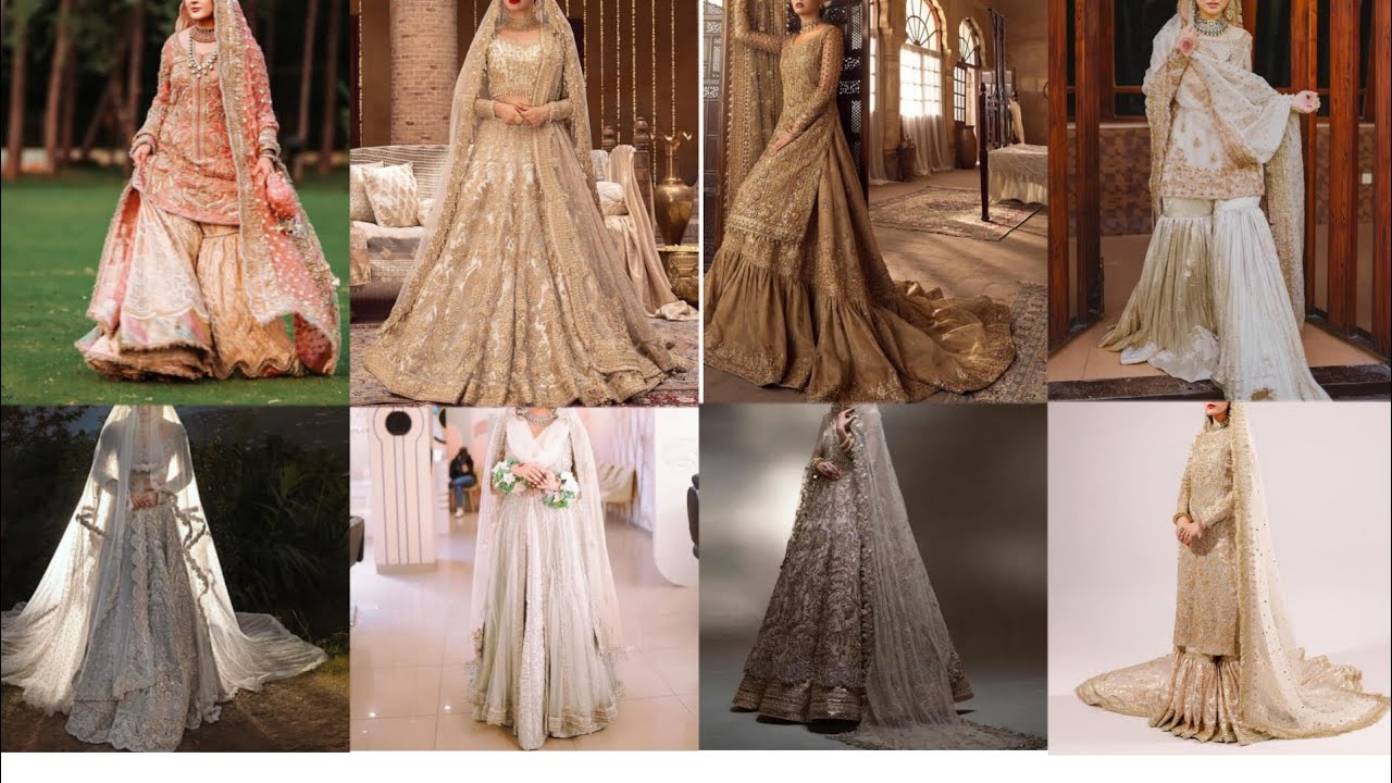 New And Designer Nikkah Dresses For Bride/Latest Wedding Outfit/Nikkah ...
