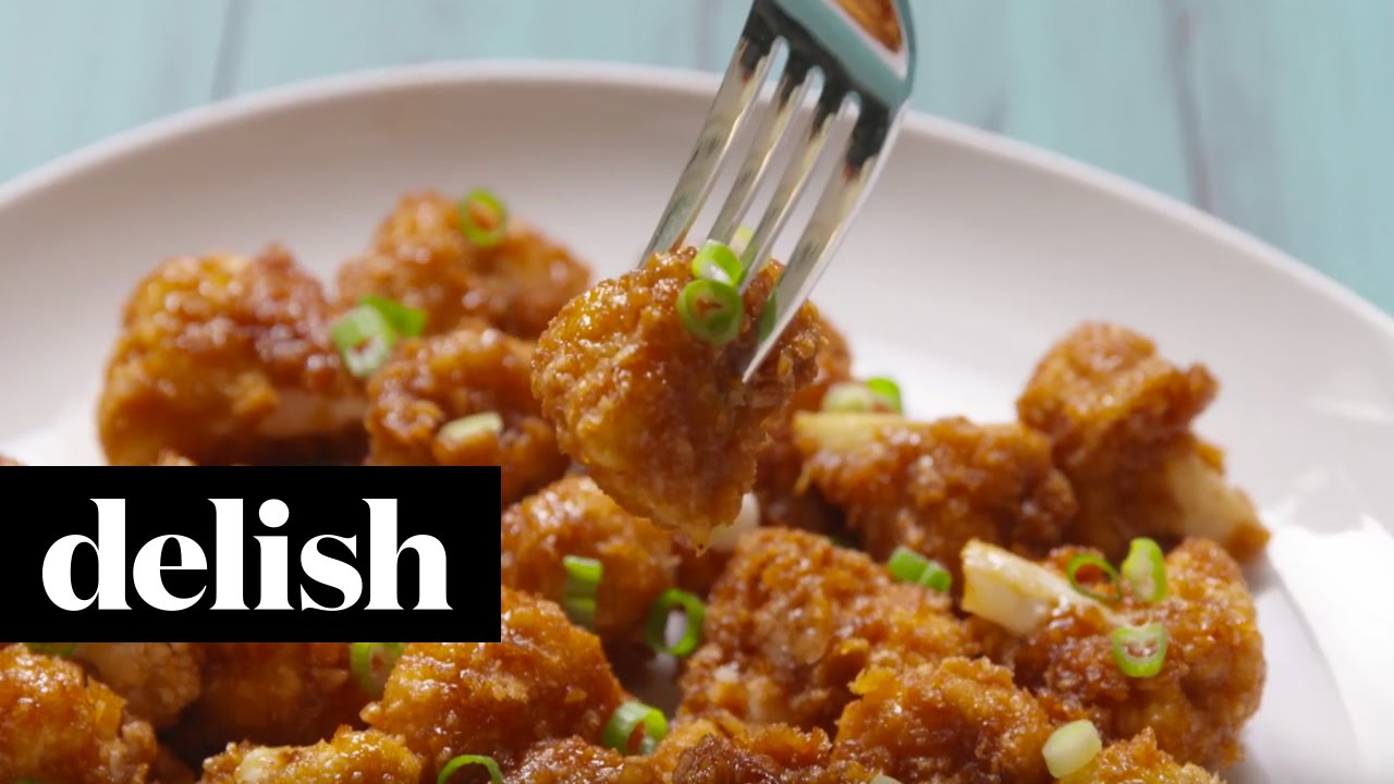 Honey Garlic Cauliflower | Delish - YouTube