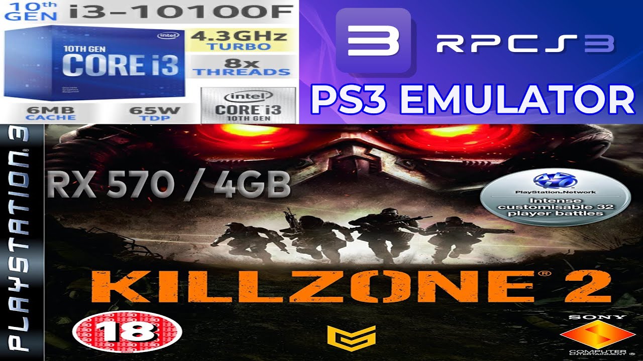 Killzone 2 RPCS3 PS3 Emulator Build 0.0.25-14358 Killzone 2 ps3 i3 10100F rx 570 de 4gb Gameplay ...