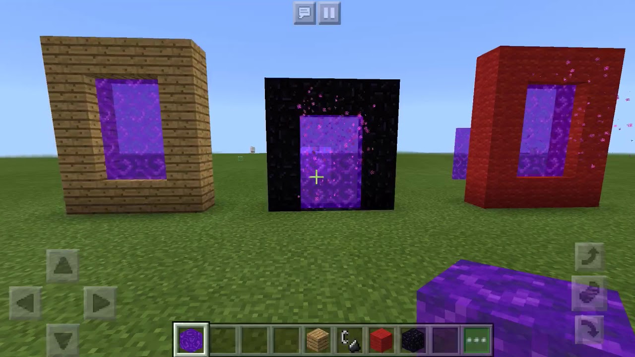 ️so bekommt man den Minecraft pe Portal Block (MC:PE) - YouTube