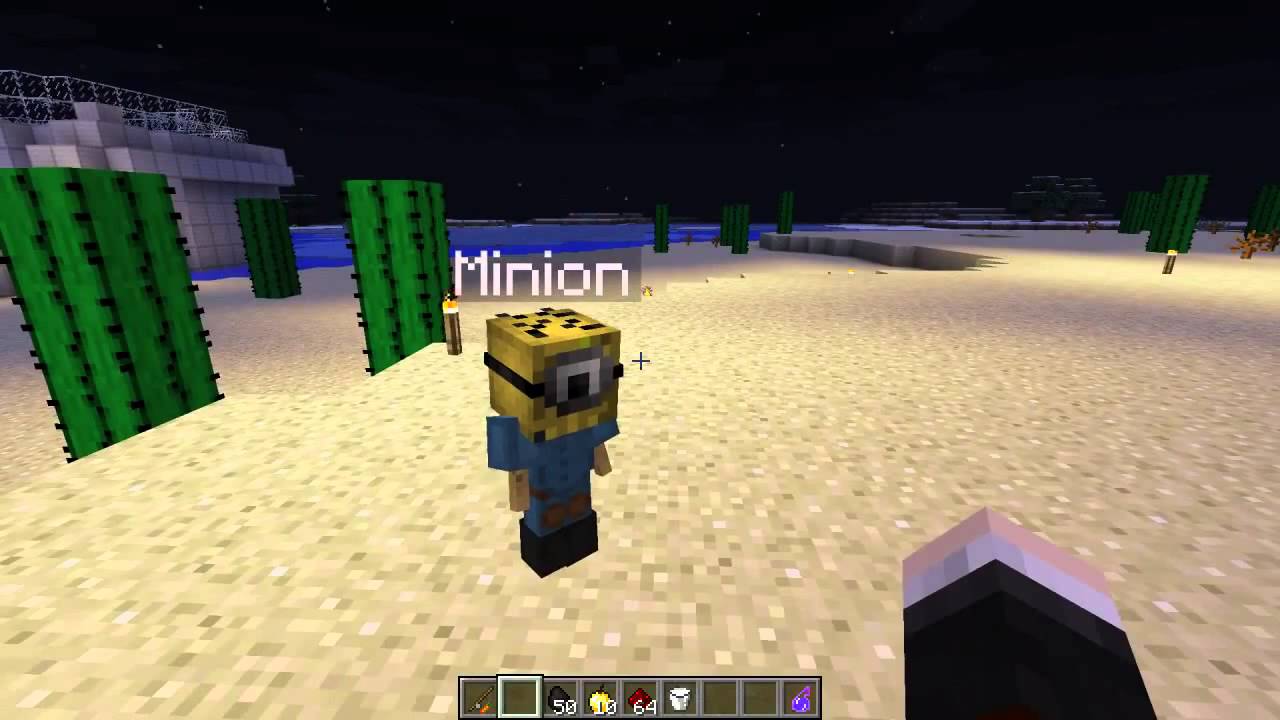 Minecraft | MINIONS IN MINECRAFT!! | One Command Creation - YouTube