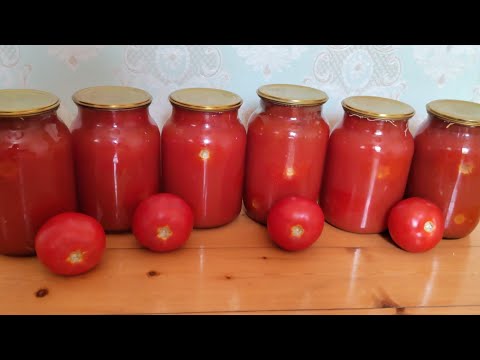 Pomidoru öz suyunda qış üçün təzə necə saxlayıram. Öz suyunda təbii pomidor bağlanması
