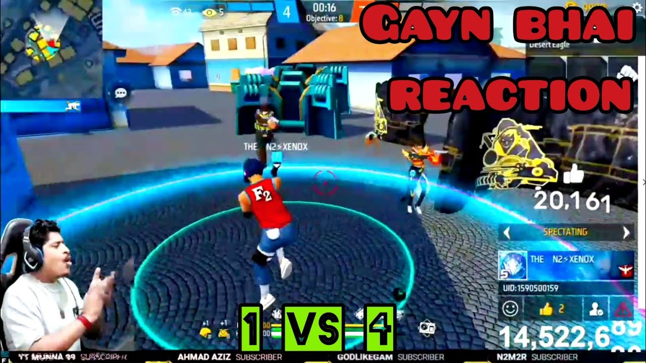 Gyan Sujan reaction live video India most wanted player 1vs4#gyangaming ...