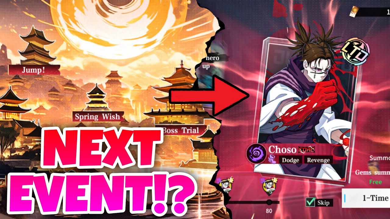 Jujutsu Duel NEXT EVENT CHOSO LTD BANNER? Choso Skill Description ...