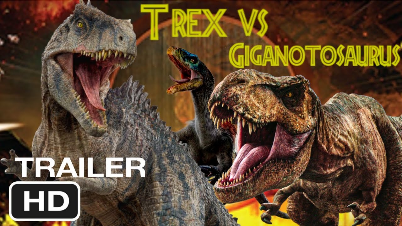 [TRAILER] T. rex vs Giganotosaurus reimagined - a Jurassic World ...
