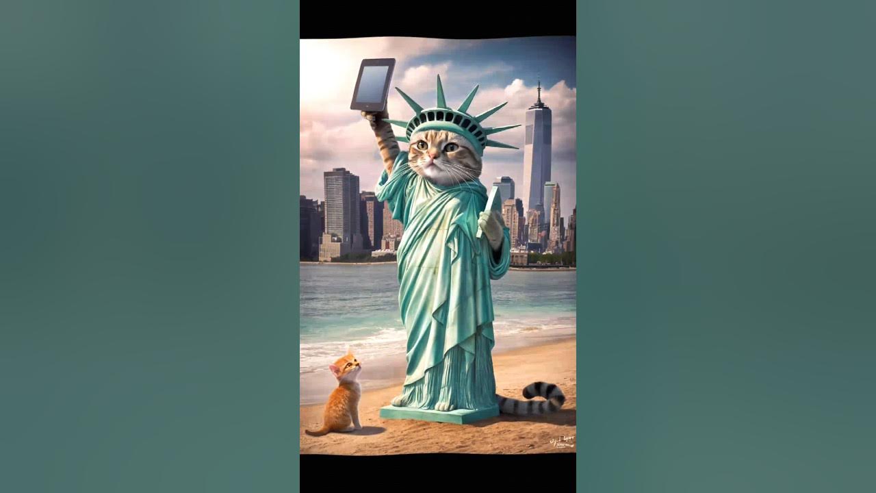 Cat statue of Liberty "Fact's #liberty #shorts #youtubeshorts #cat # ...