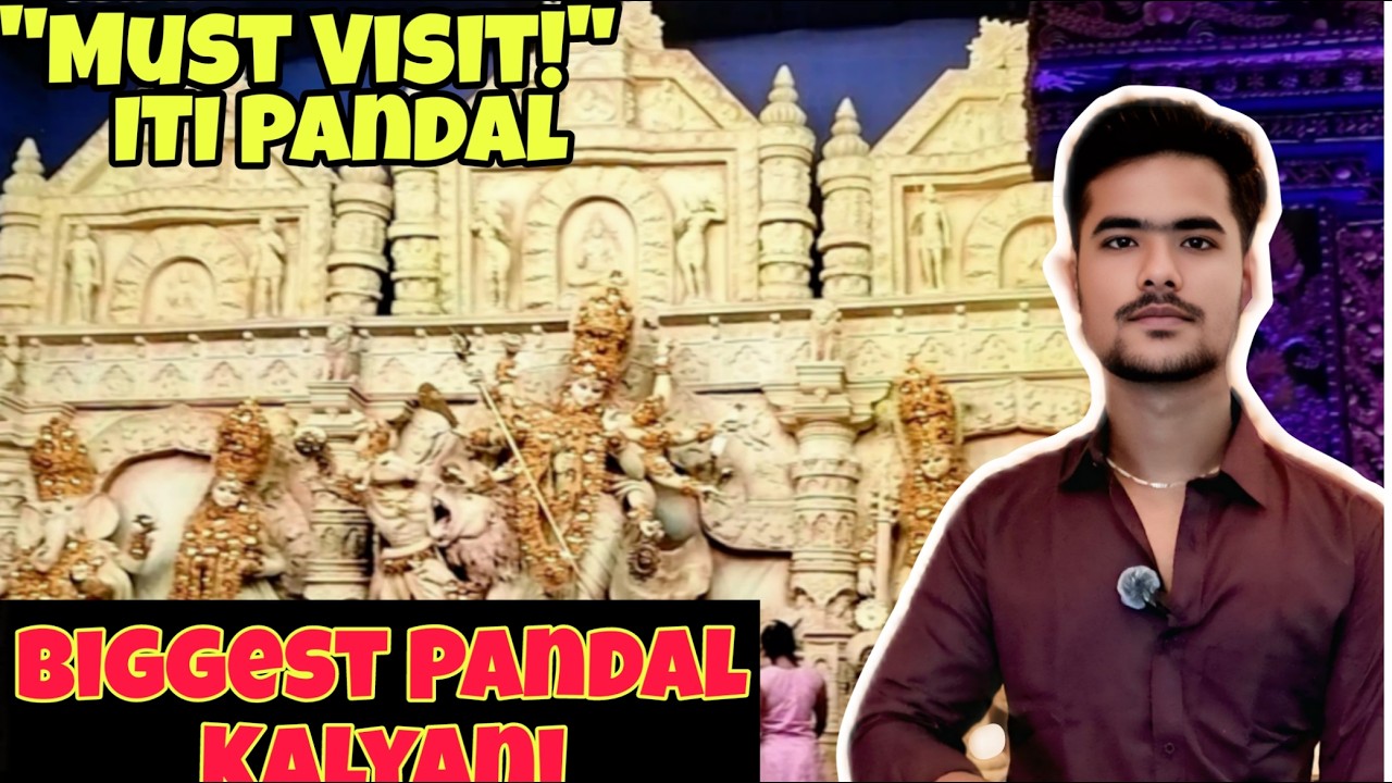 Unbelievable Durga Puja Pandal in Kalyani 😱 | Biggest Pandal 2025 # ...
