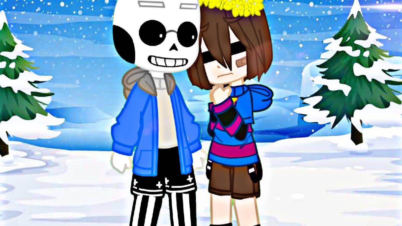 El consuelo de frisk//undertale/corto/gacha club - YouTube