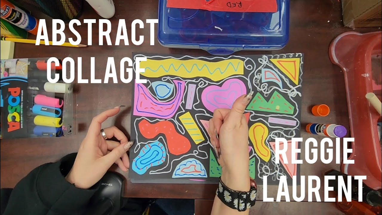 Abstract Collage Elementary Lesson inspired by Reggie Laurent - YouTube