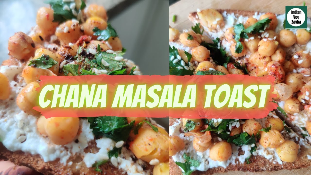Make a quick snack | chana masala Toast with a quick spread | open ...