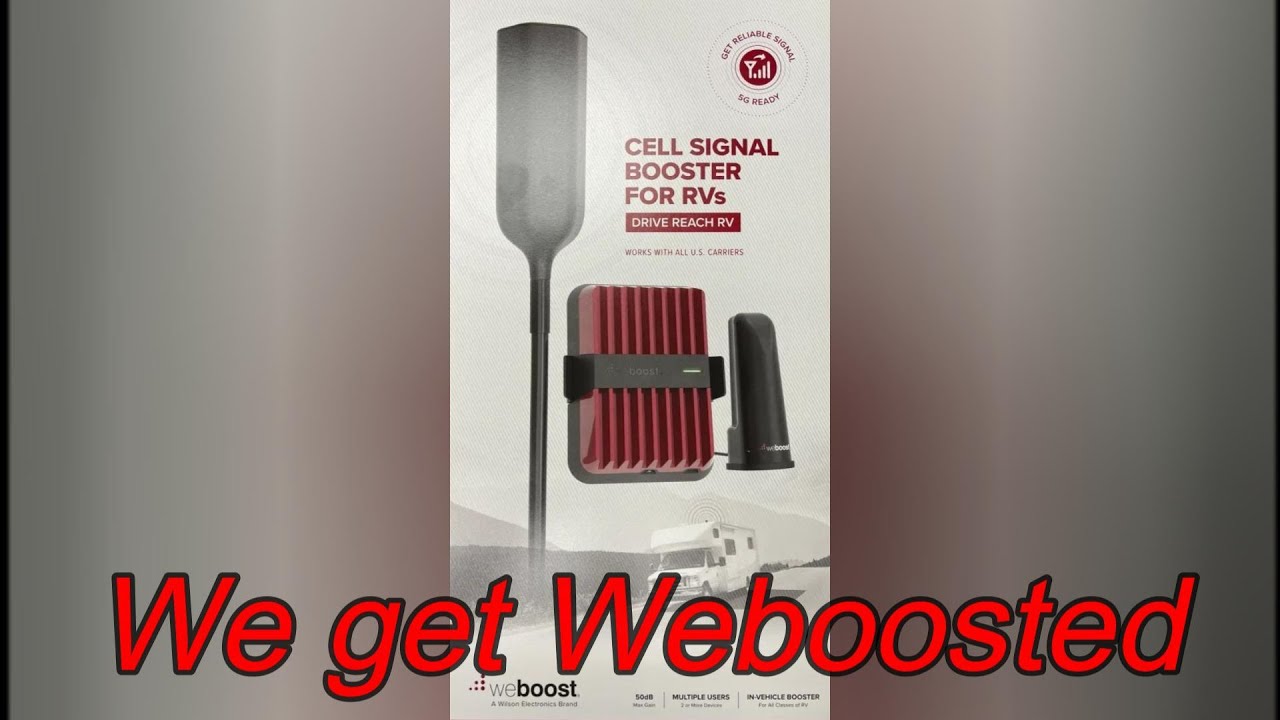 We install Weboost cell signal booster. - YouTube