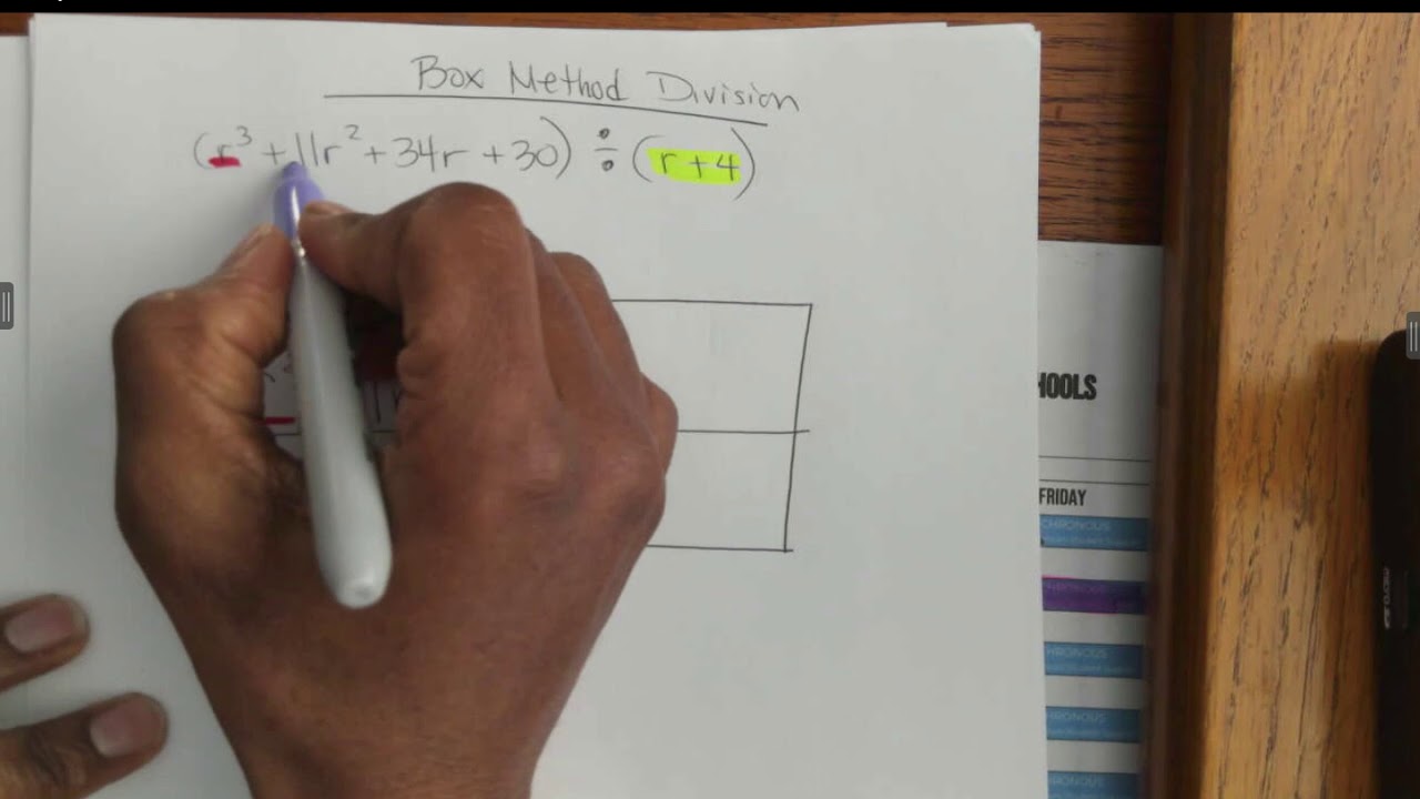 Box Method Division Sample YouTube Box Method Division Sample YouTube