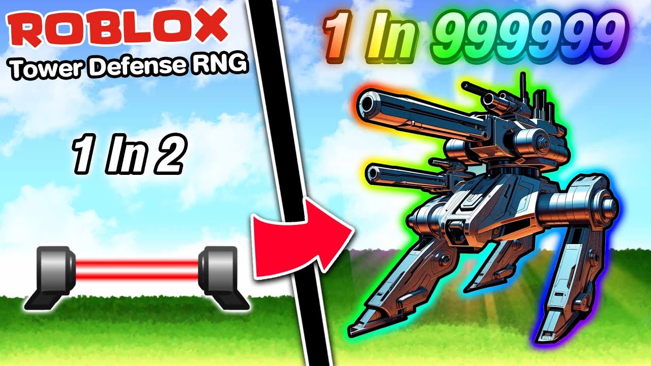Roblox : Tower Defense RNG 🎲สุ่มป้อมปืนหายาก ป้องกันซอมบี้แบบ 1 in ...