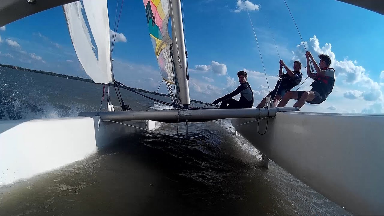 Nacra 6.0 Catamaran Agárd - YouTube