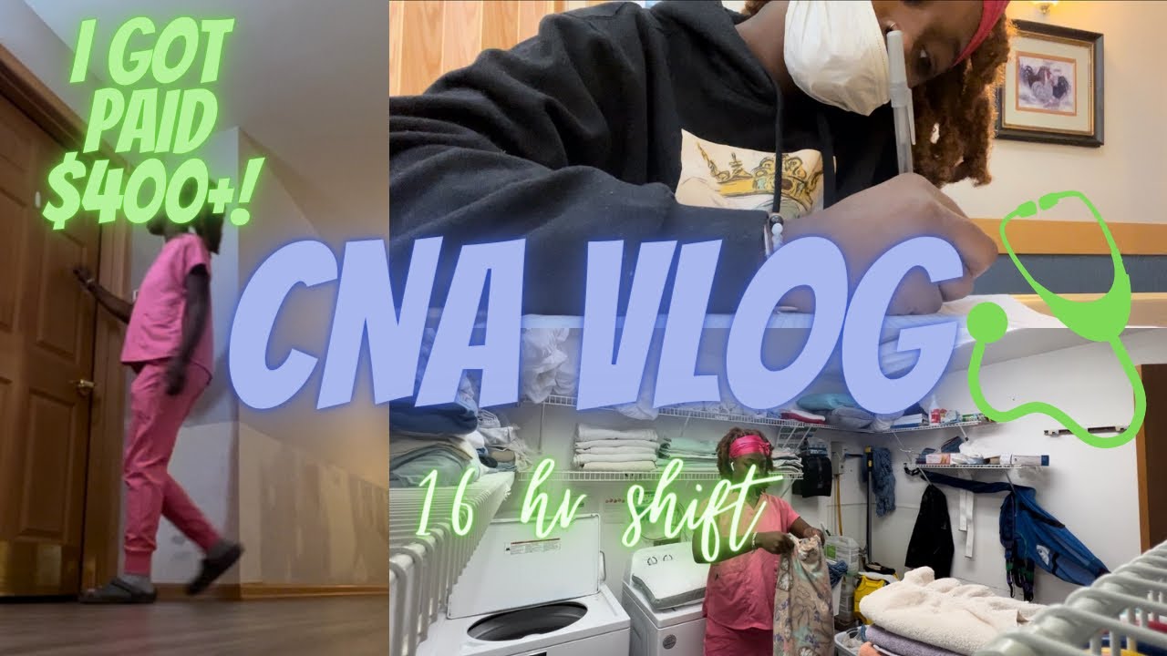 CNA VLOG: 16HR SHIFT, WE HAD A FALL!, AGENCY PAY + MORE! - YouTube