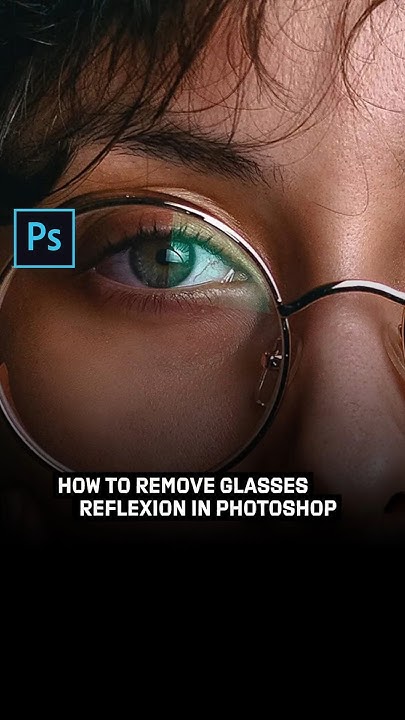 how to remove glasses reflexion in photoshop #graphicdesign #photoshoptutorial #logodesign # ...