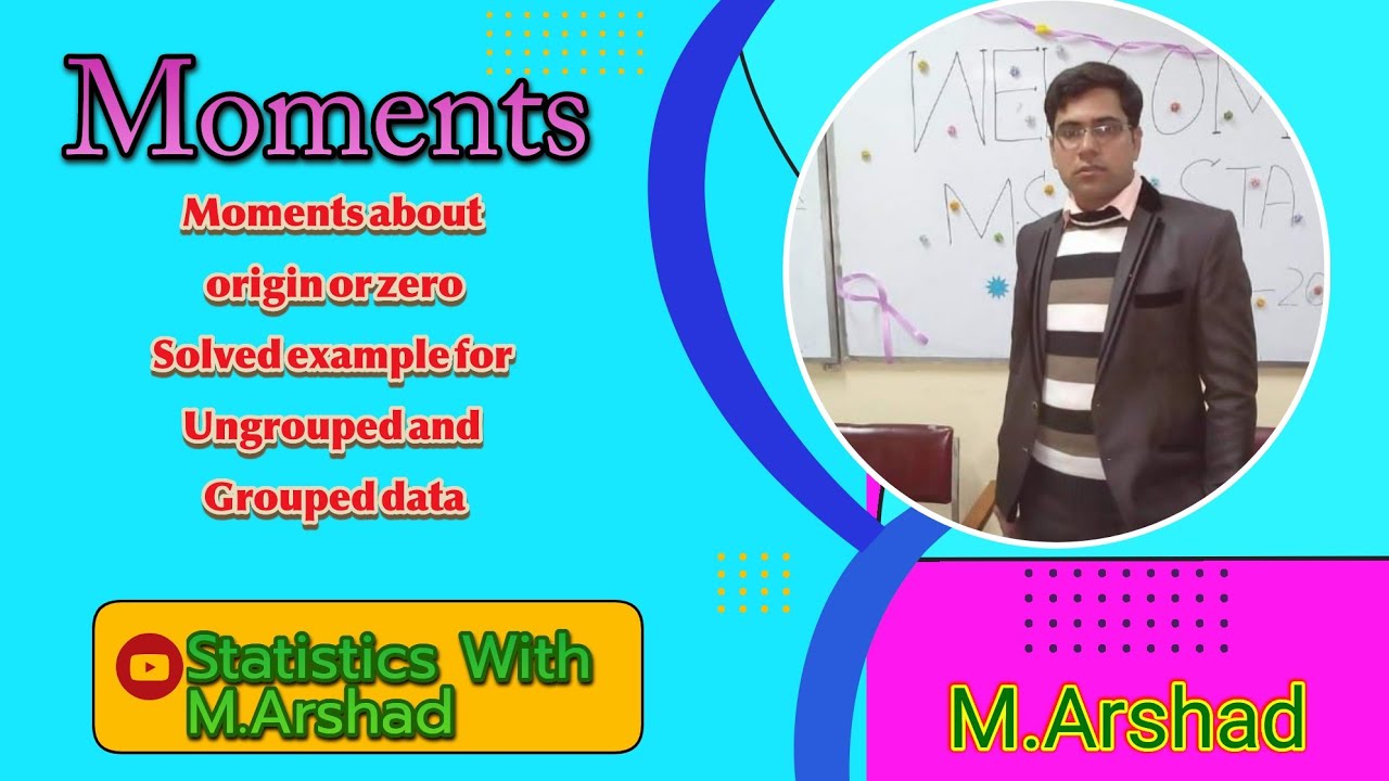 Moments about origin or zero solved example for Ungrouped and Grouped ...