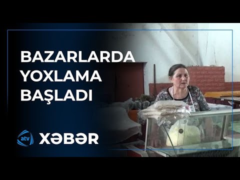 Tovuzda bazarda yoxlama aparıldı