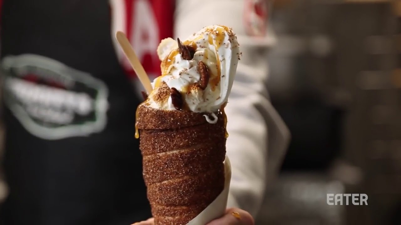 Chimney Cake Factory - YouTube