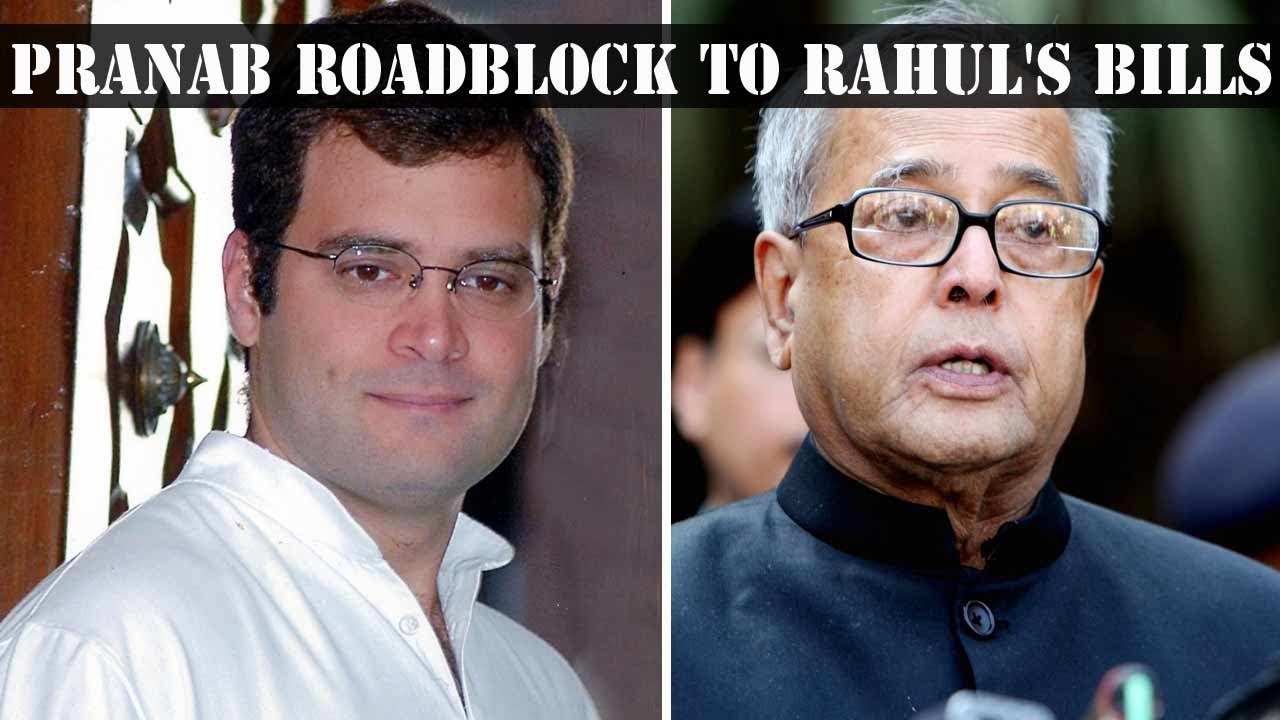 Pranab unlikely to back ordinance route for Rahul Gandhi's anti-graft ...