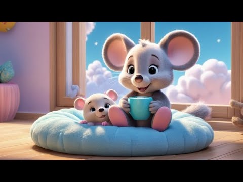 Mia Mouse Hugs Her Bear | Cozy Bedtime Song for Kids | Gentle Mouse ...
