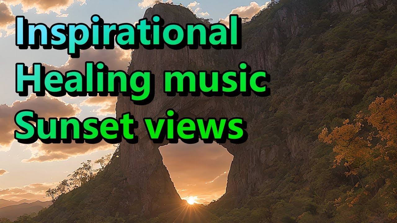 Sunset Serenity. Sunset scenery and Inspirational music deep in the ...