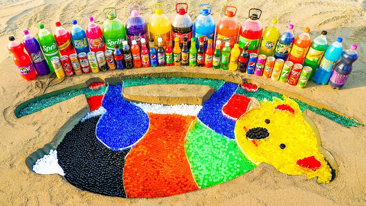 How to make Rainbow Koala with Orbeez, Coca-Cola, Fanta, Mirinda ...