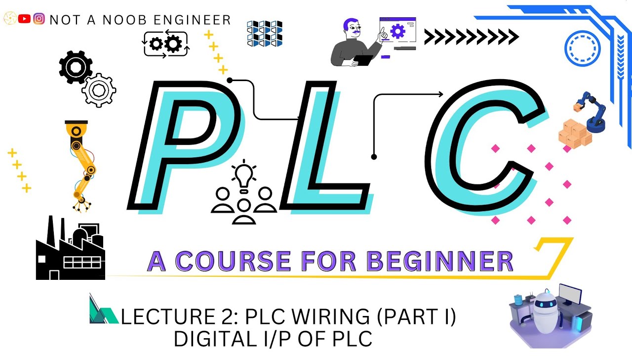 Lecture: 2 PLC Wiring (Part 1) | Digital Input of PLC | Sinking ...