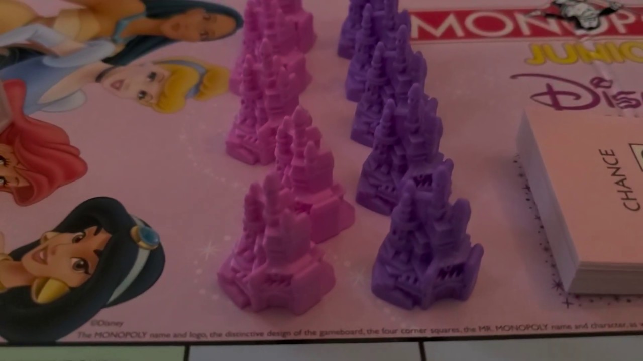 Monopoly Junior Disney Princess Board Game Unboxing! - YouTube