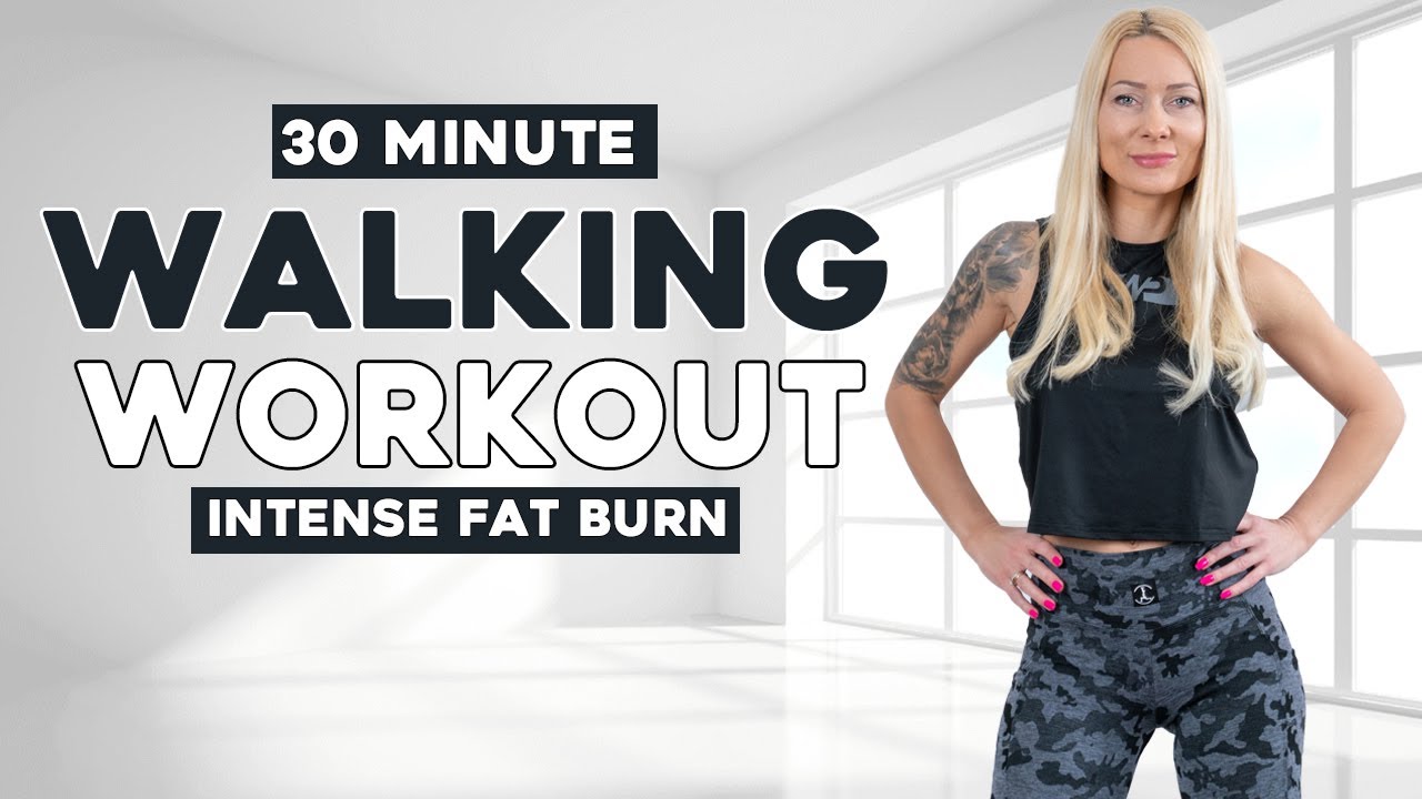 30 MIN WALKING CARDIO WORKOUT Full Body Calorie Killer At Home No ...