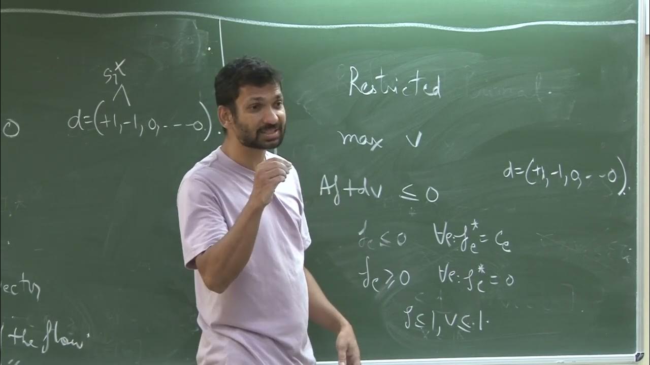 Lecture 43 - Primal dual for max flow - YouTube