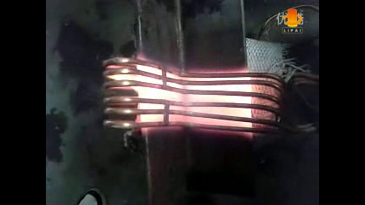 Bend Angle steel induction heating machine 20170218 - YouTube