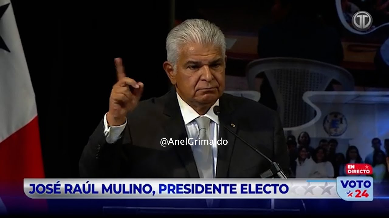 RESUMEN DEL DISCURSO DEL NUEVO PRESIDENTE DELFÍN JOSÉ RAÚL MULINO - YouTube