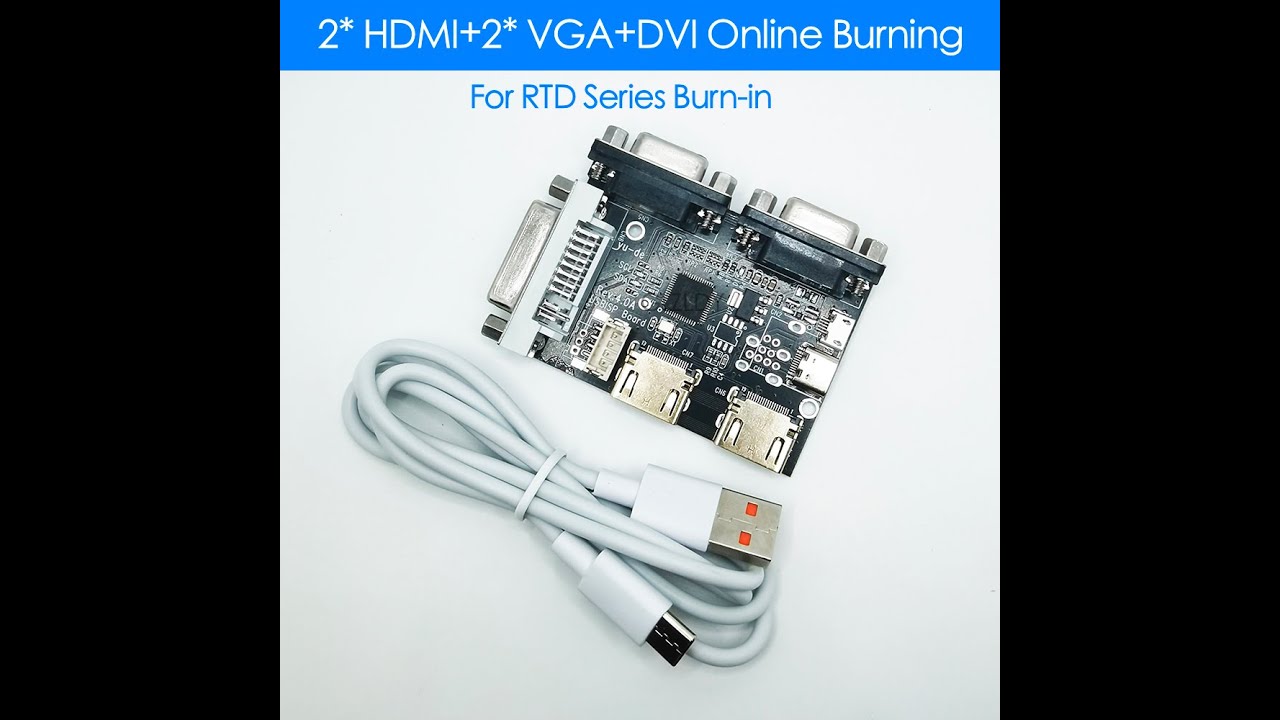 Upgrade RTD programmer Burner 2*HDMI+2*VGA+DVI Realtek Debug tool ...