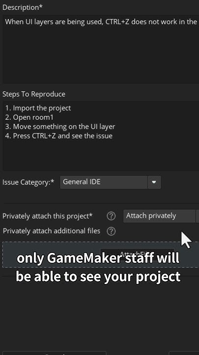 How to Report a GameMaker Bug - YouTube