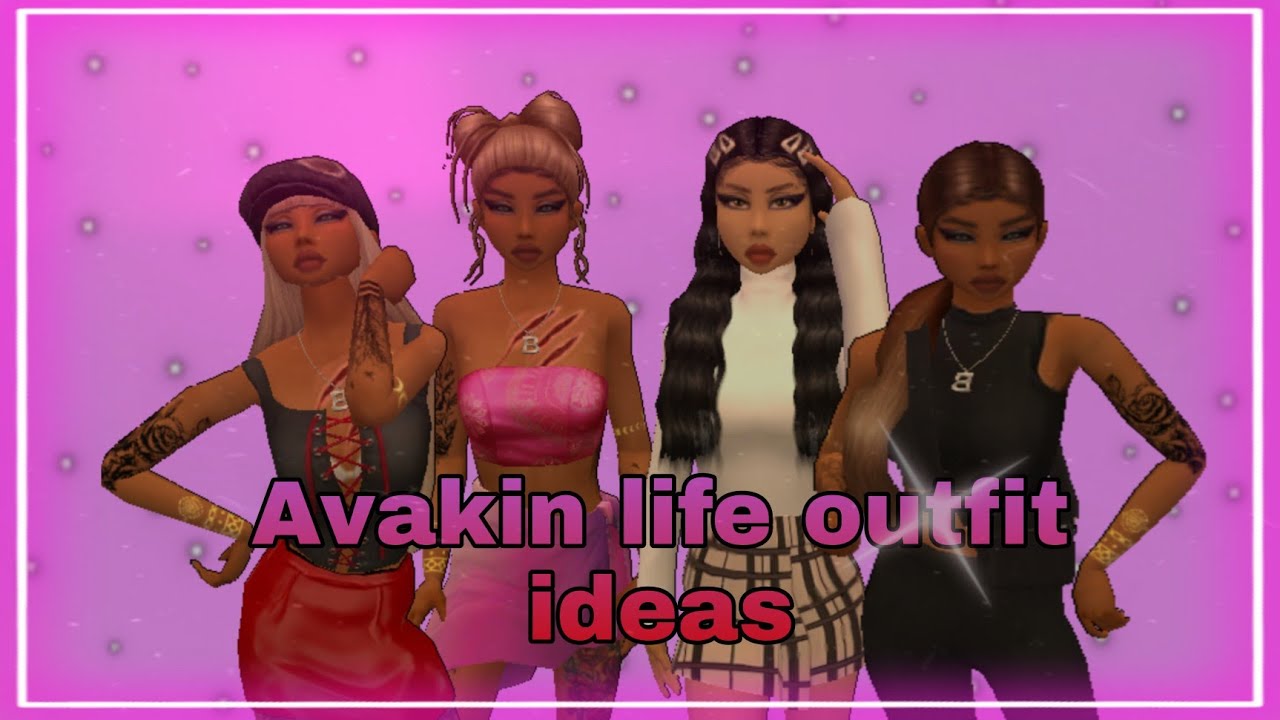 Avakin life outfit ideas~part1💜 - YouTube