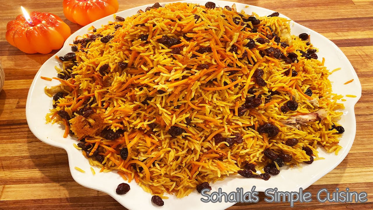 Qabuli Palow or Pulao with Whole Chicken قابلی ‌پلو - YouTube