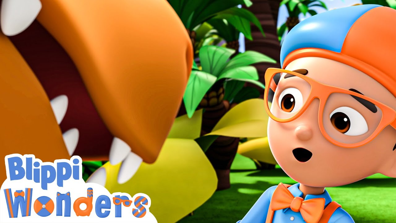 HUGE T-Rex 🟣 BLIPPI WONDERS 🟣 Super Kids Cartoons & Songs | MOONBUG ...