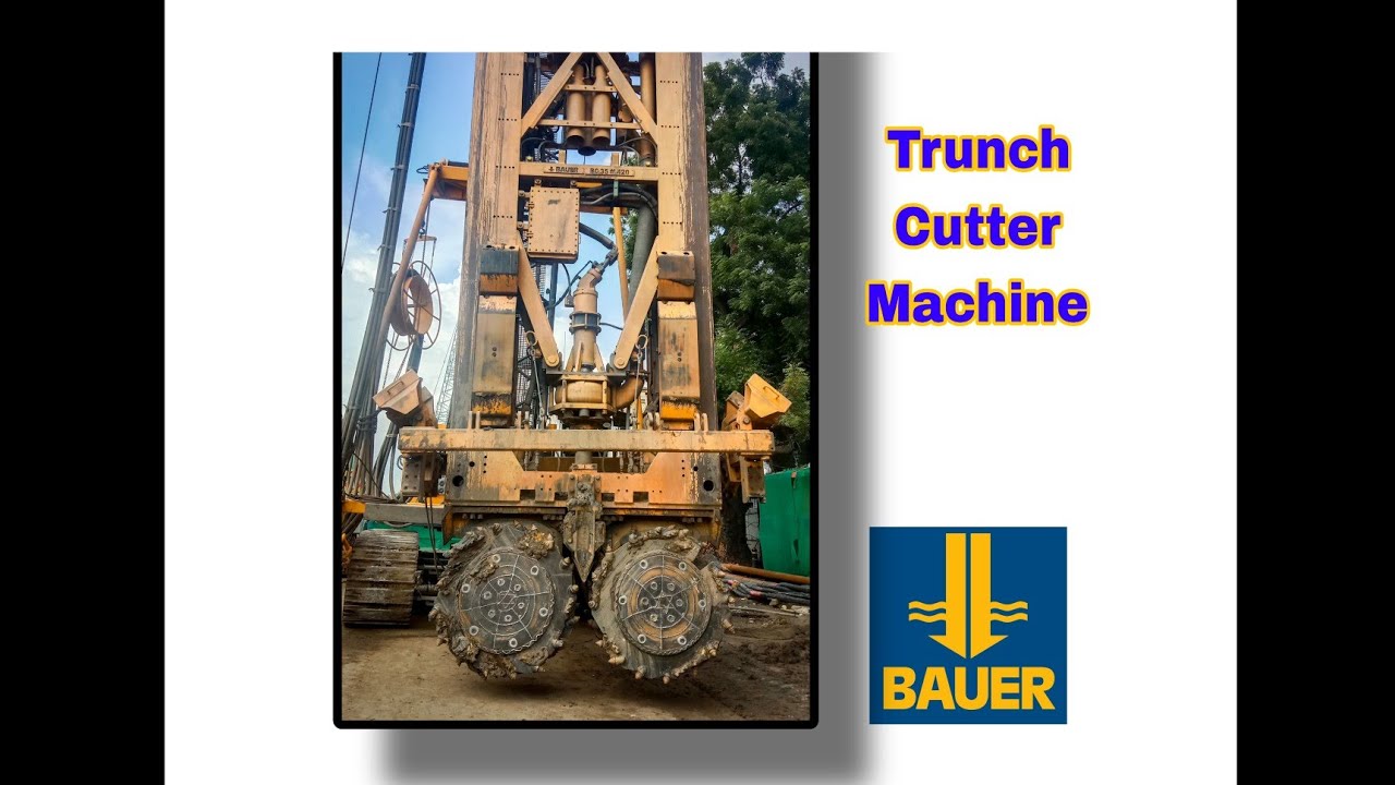 #Bauer || Trunch Cutter Machine || केसे होता है || Metro Station Work ...