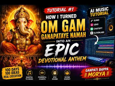 How I Created a Ganesh Anthem Using AI MUSIC TUTORIAL #1GANESH MANTRA ➜ EPIC A CHANT TO MUSIC