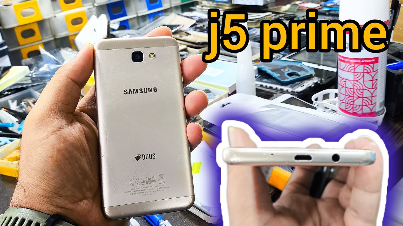 Replacing the charging connector Samsung j5 prime - YouTube