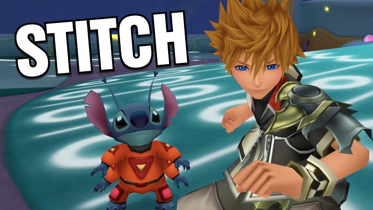 Stitch Interacting with Kingdom Hearts Characters - YouTube